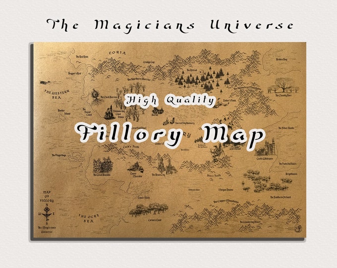 Voyage of the Muntjac Map of Fillory & Further, the Magicians King Map ...