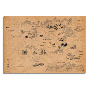 Voyage of the Muntjac Map of Fillory & Further, the Magicians King Map ...