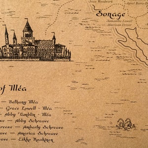 Rustic Map of Illea, the Elite Fan Gift, the One, the Heir, the Prince ...