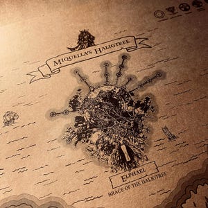 Speculative Elden Ring World Map 70*100cm, Nightreign Overlays Poster ...