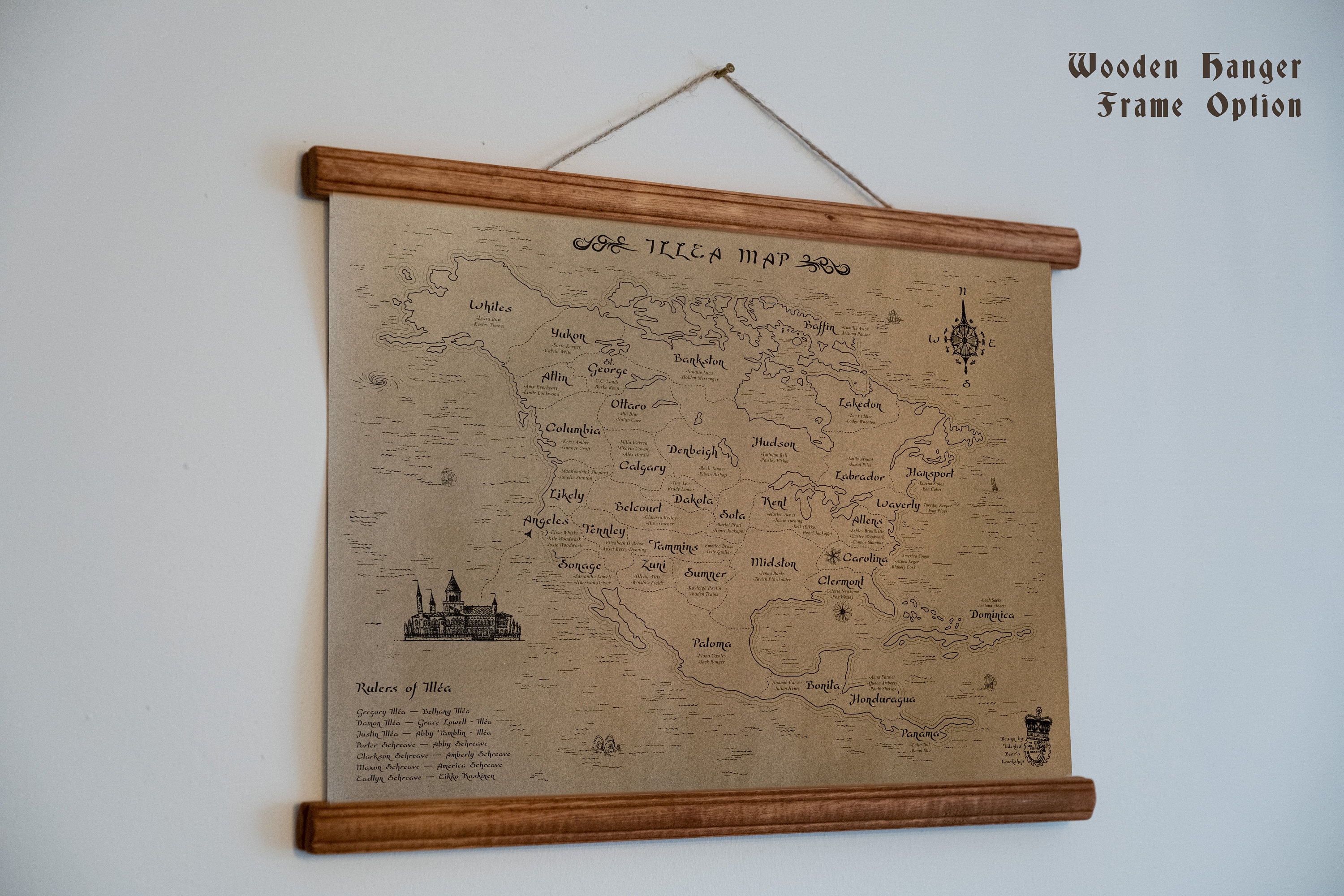 Rustic Map of Illea, the Elite Fan Gift, the One, the Heir, the Prince ...