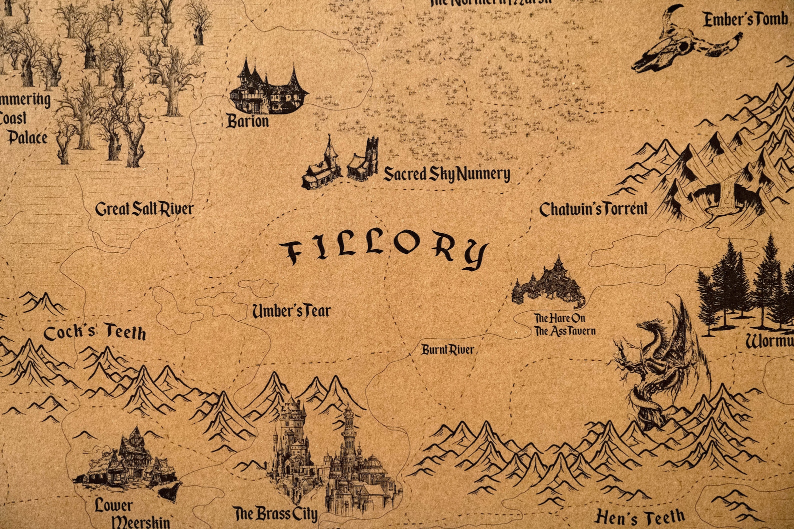 Voyage of the Muntjac Map of Fillory & Further the Magicians - Etsy