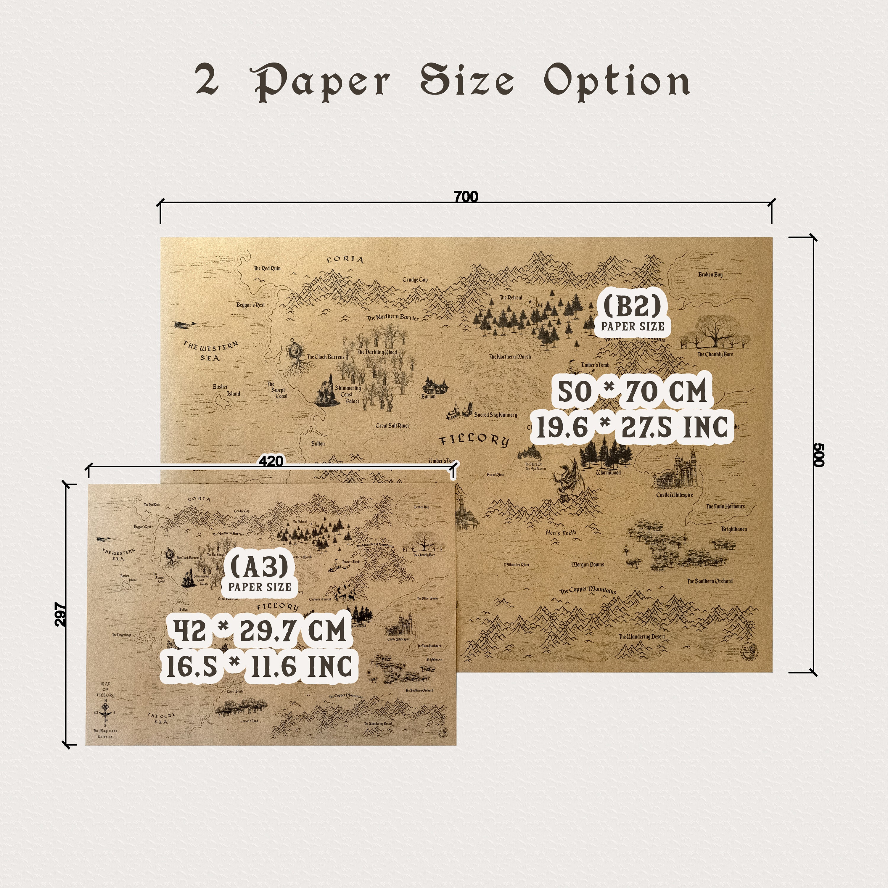 Voyage of the Muntjac Map of Fillory & Further the Magicians - Etsy