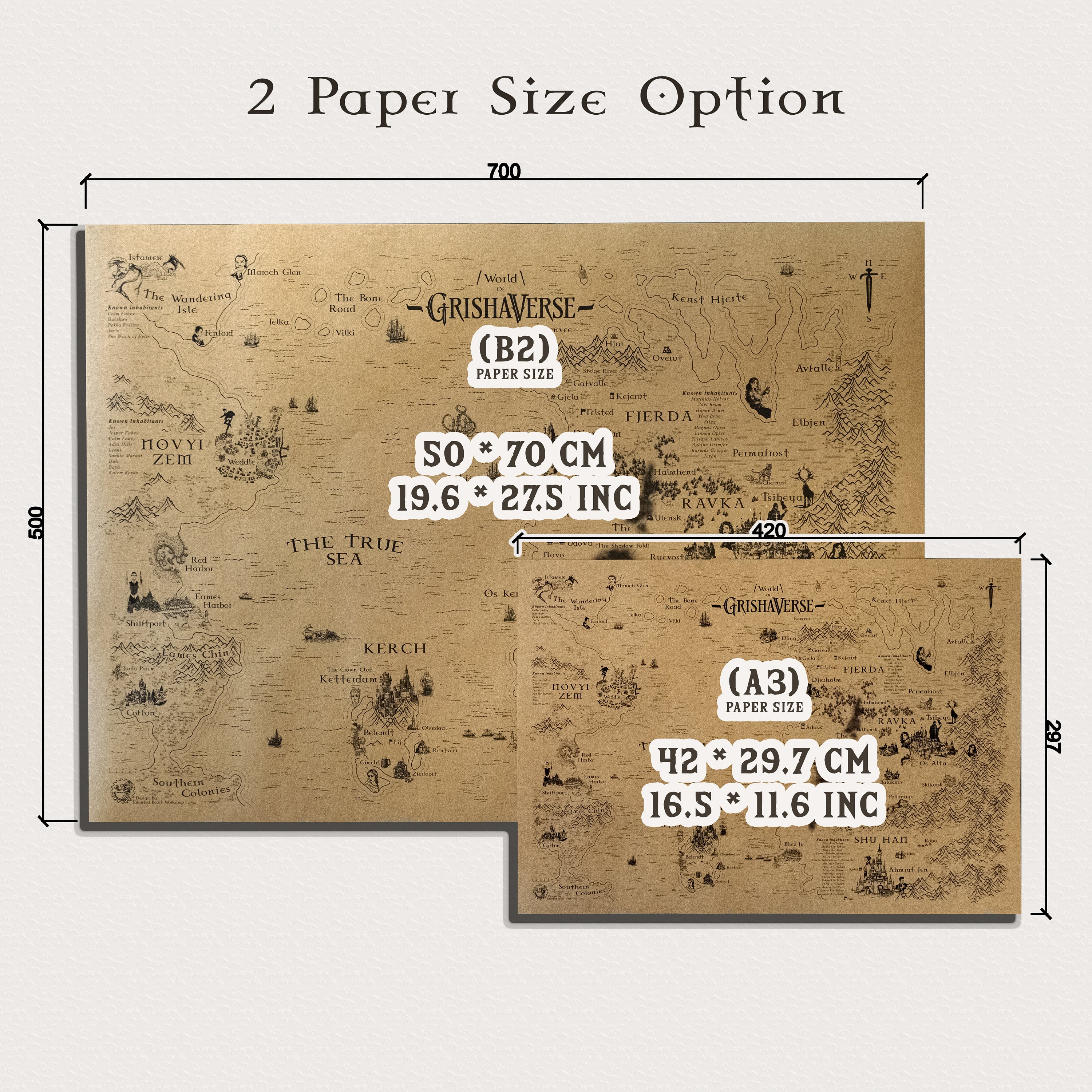 Grishaverse Map Print: Shadow and Bone, Six of Crows Art - Etsy