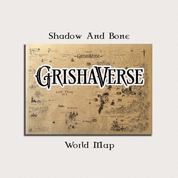 Fantasy Map of Grishaverse Shadow and Bone Wall Art Six of - Etsy Ireland