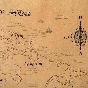 Rustic Map of Illea, the Elite Fan Gift, the One, the Heir, the Prince ...