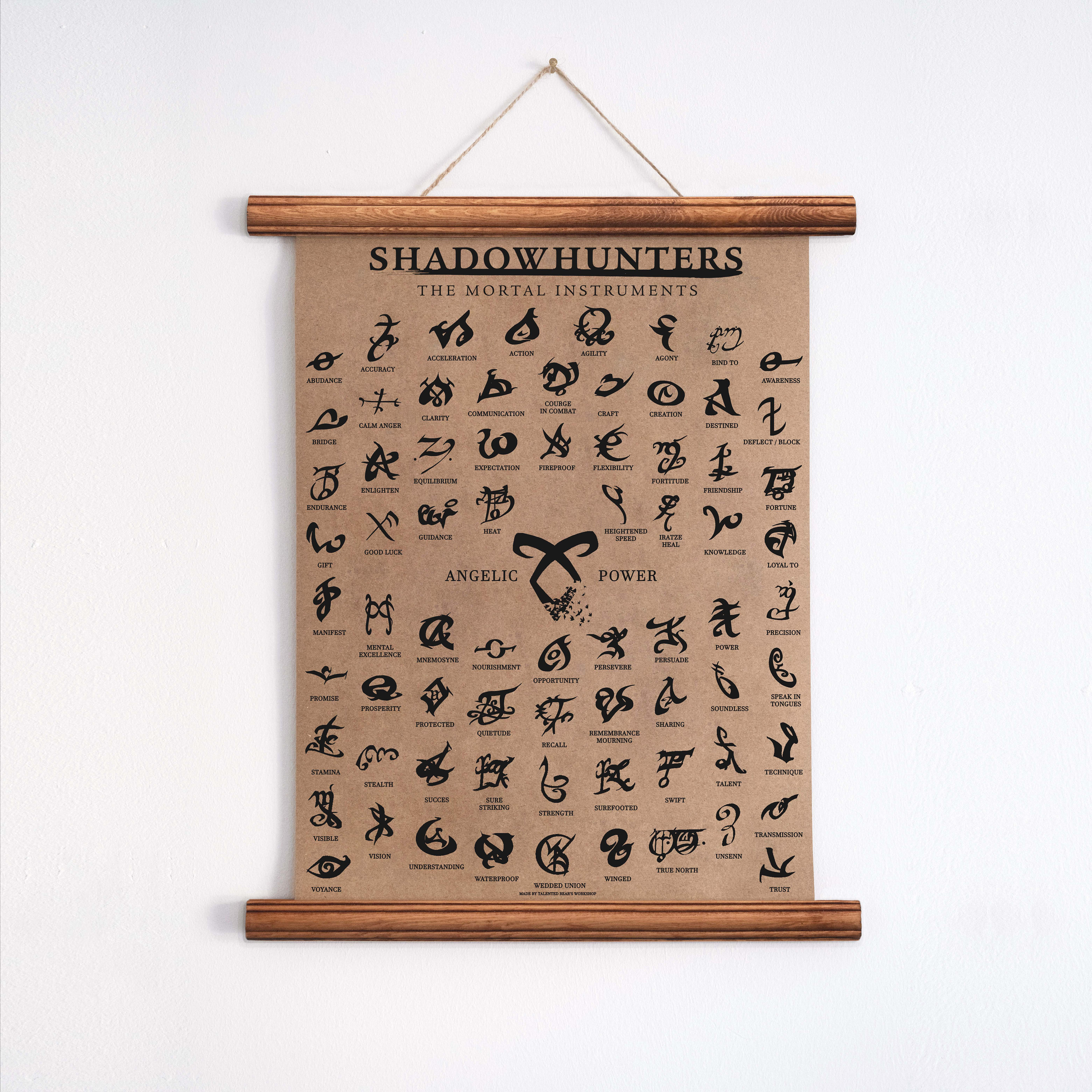 Shadowhunters All Runes A3 Poster Cassandra Clare Wall Art - Etsy UK