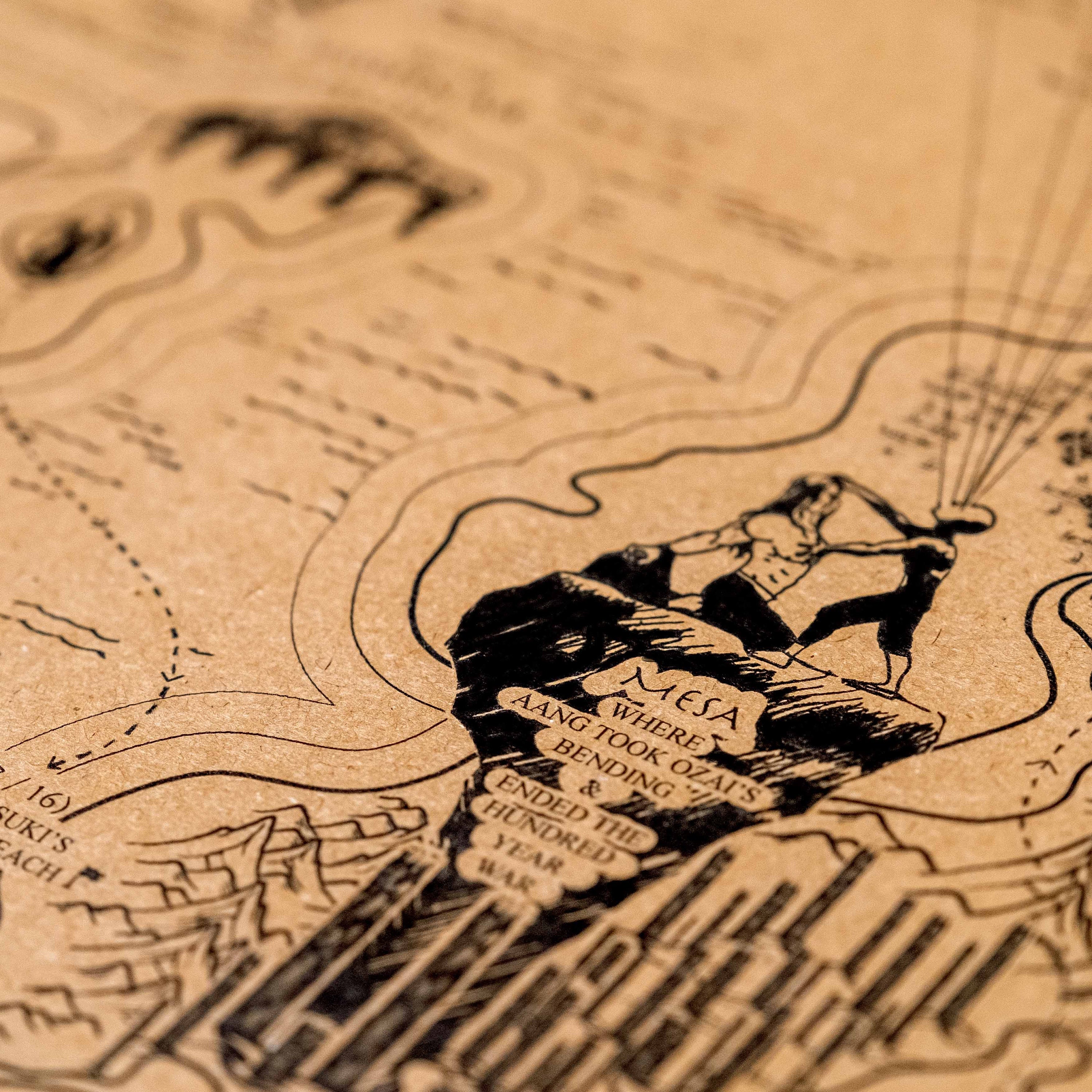 Custom Vintage Fantasy Maps 70100cm, Cartoon Anime Poster Map, Antique ...