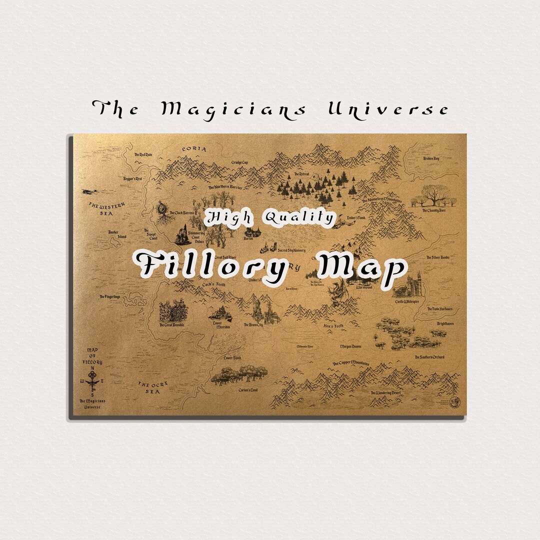 Voyage of the Muntjac Map of Fillory & Further, the Magicians King Map ...