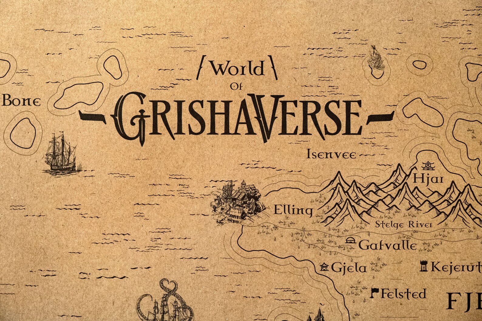 Grishaverse Map Print: Shadow and Bone, Six of Crows Art - Etsy