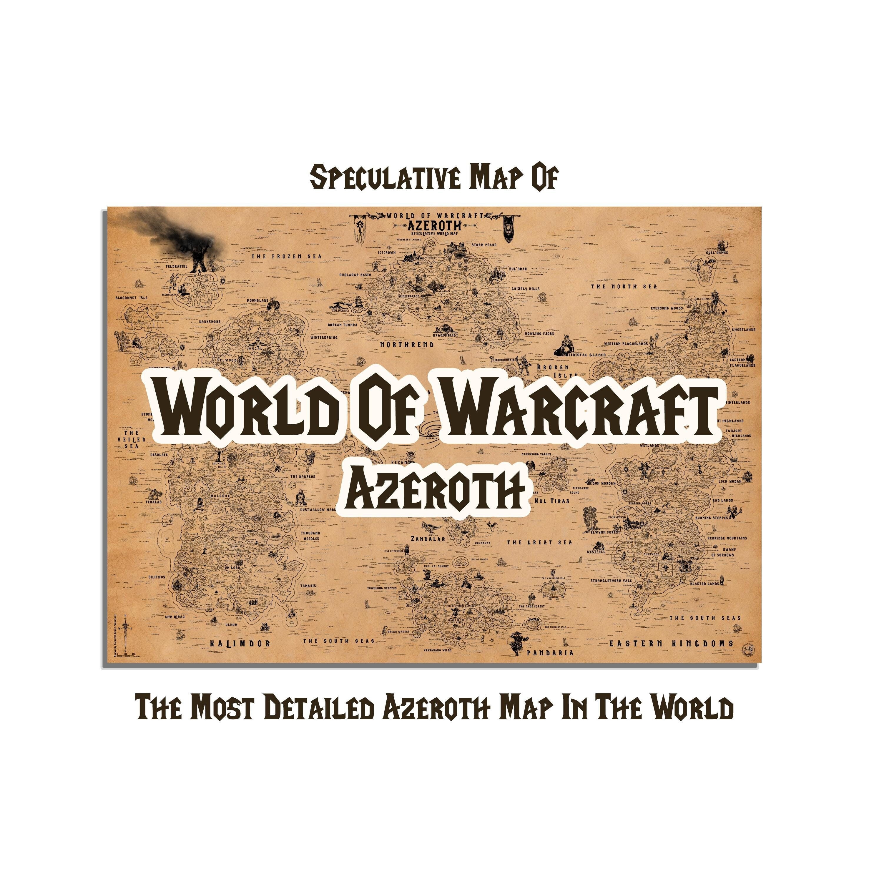 World Of Warcraft Eastern Kingdoms Map Fanart By
