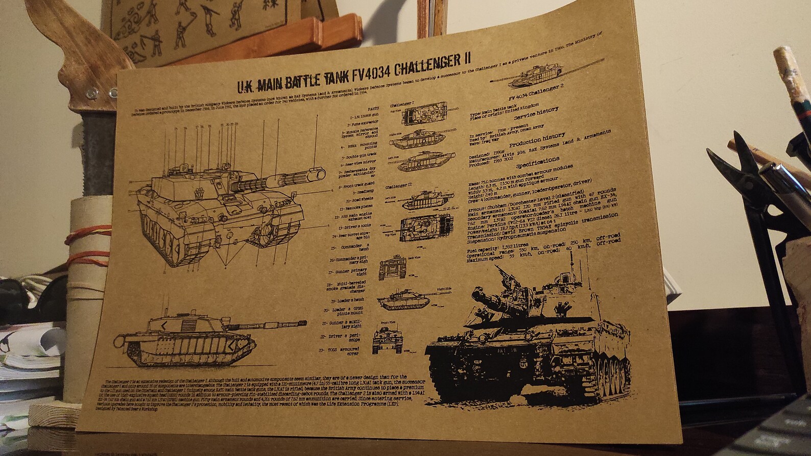 Tanks Wall Art A3, Leopard Tank Poster, Abrams Wall Hanging, Armed ...