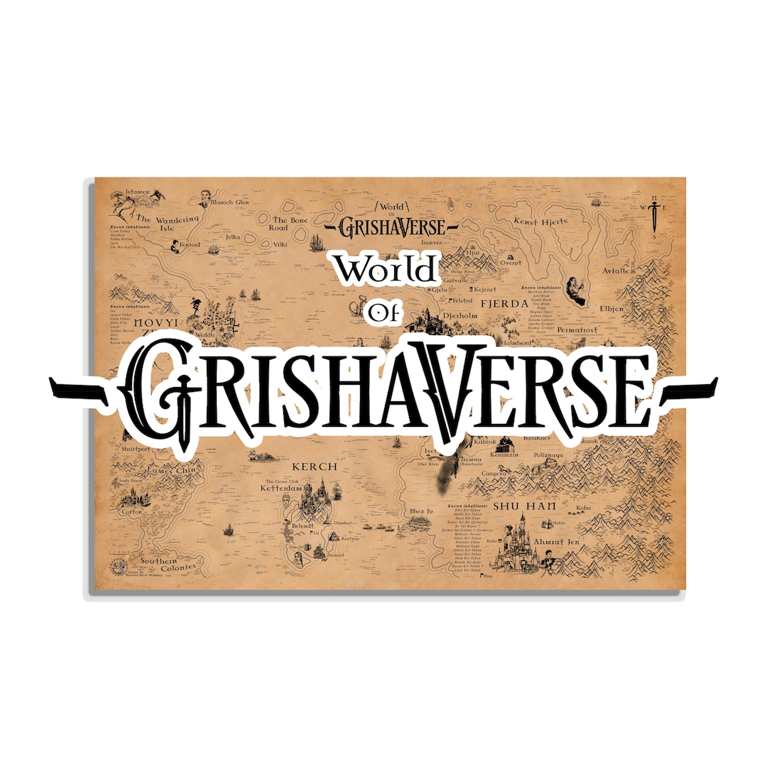 Grishaverse Map Print: Shadow and Bone, Six of Crows Art - Etsy