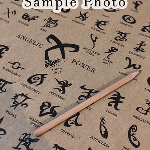 Shadowhunters All Runes Poster Digital Print, Cassandra Clare Wall Art ...