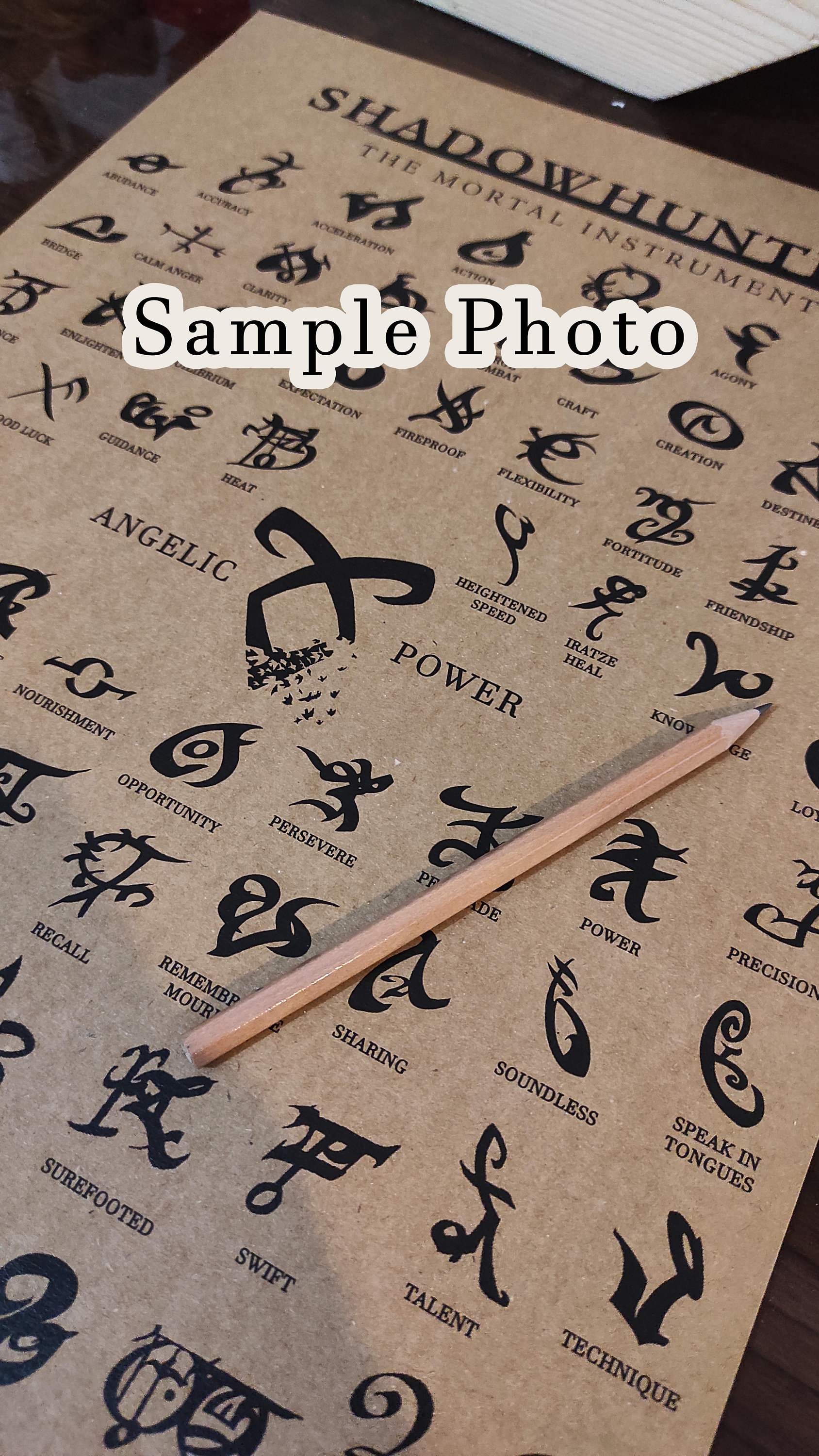 Shadowhunters All Runes Poster Digital Print, Cassandra Clare Wall Art ...