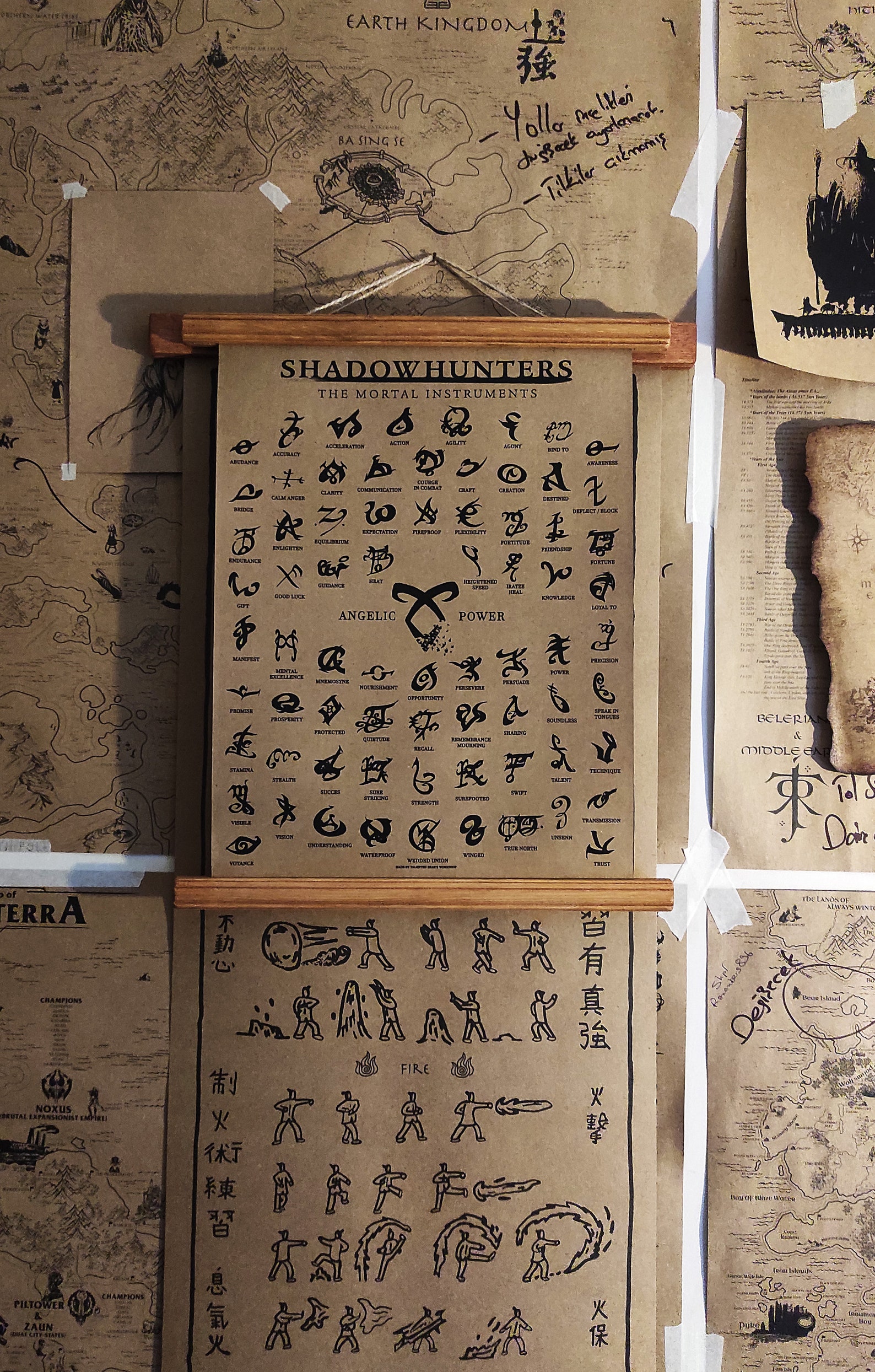 Shadowhunters All Runes A3 Poster Cassandra Clare Wall Art - Etsy UK