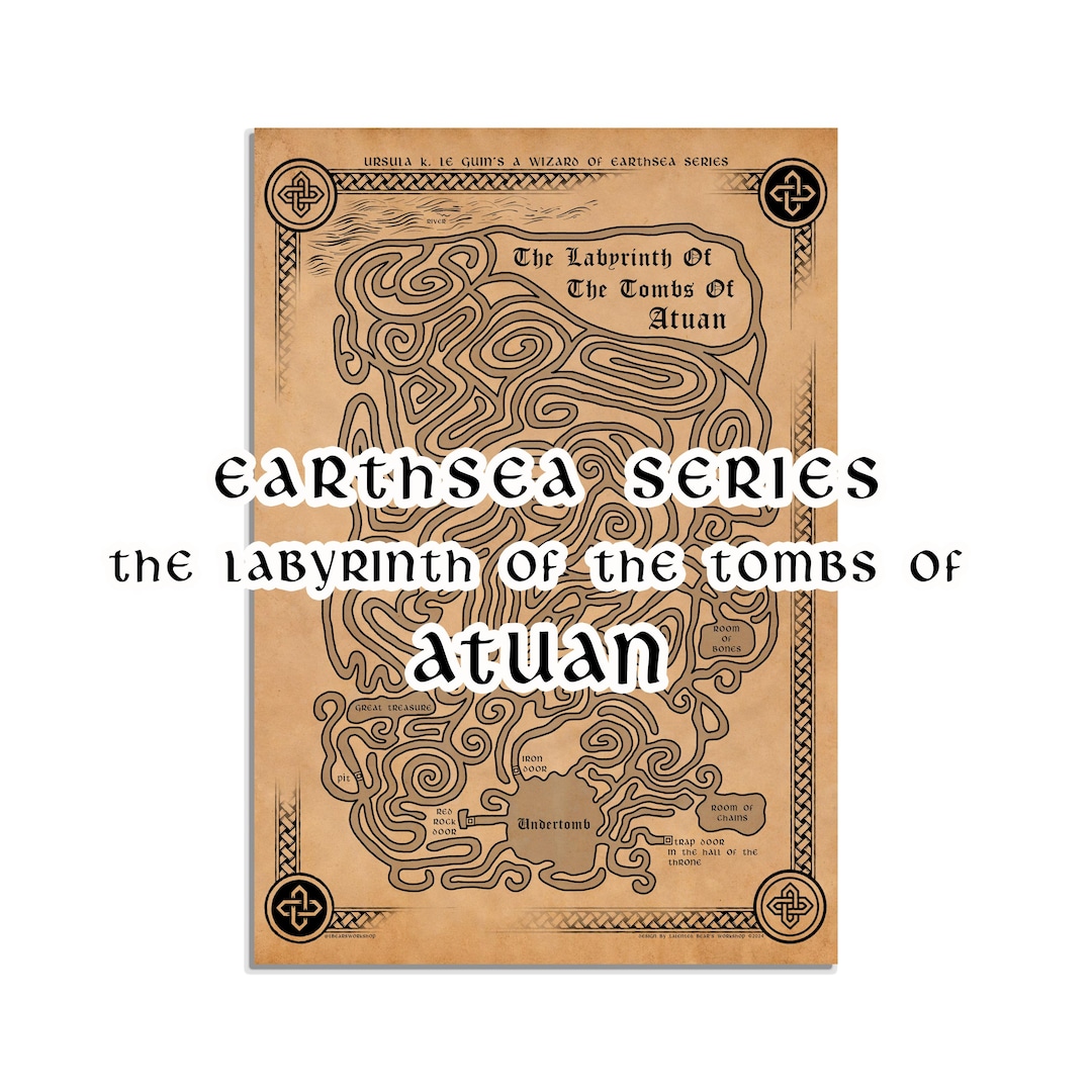 The Labyrinth of the Tombs of Atuan A3, A Wizard of Earthsea, Ursula K ...