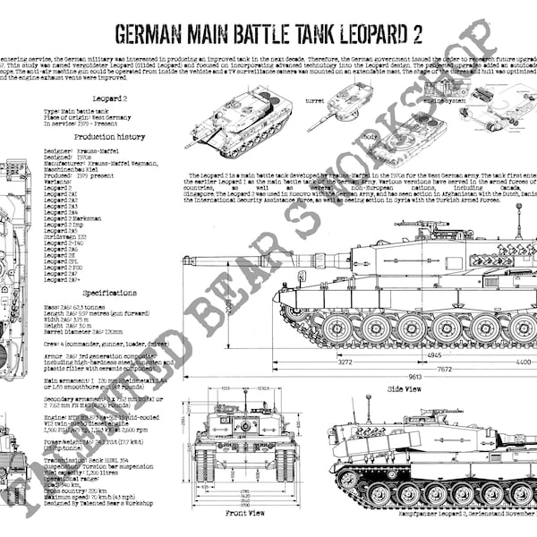 Military Leopard Tank - Etsy