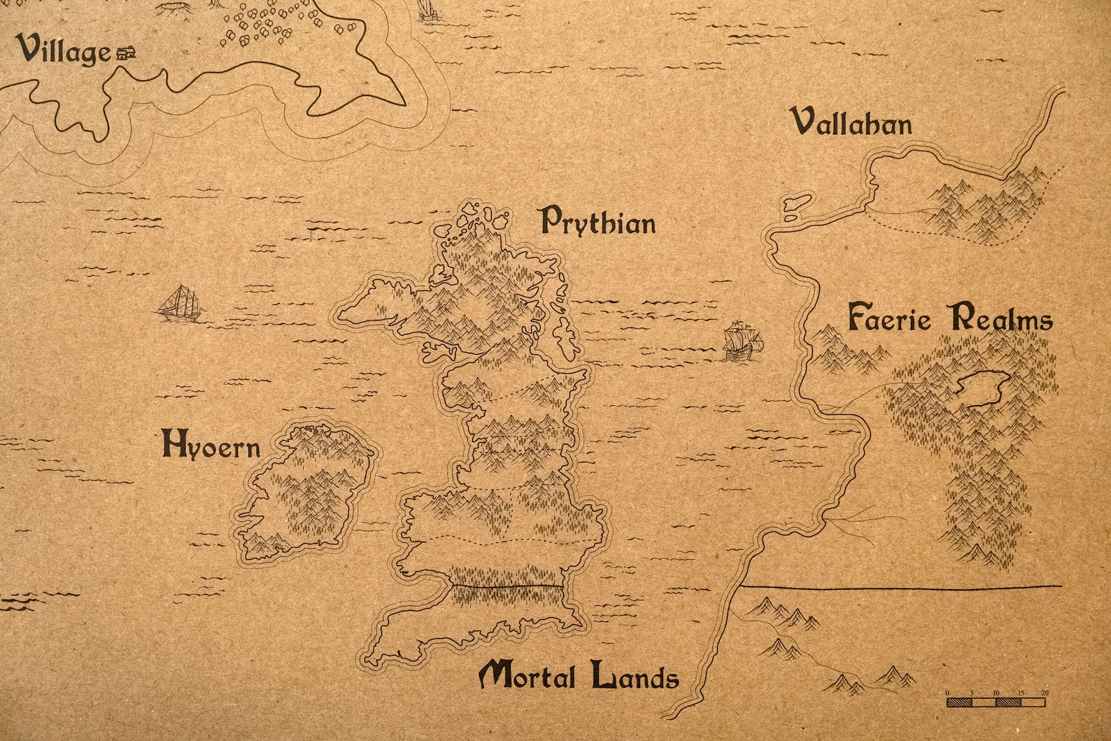 Sarah J Maas Acotar Fantasy Map Prythian Home Decor A Court - Etsy