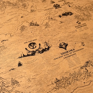 Runeterra Map 70*100cm, League of Legends World Map, Lol Poster, Arcane ...