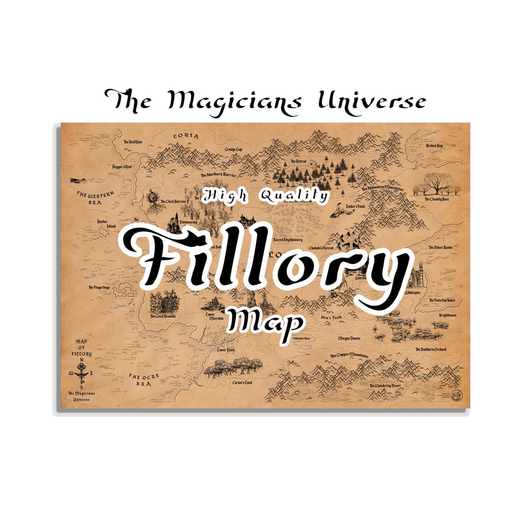 Voyage of the Muntjac Map of Fillory & Further, the Magicians King Map ...