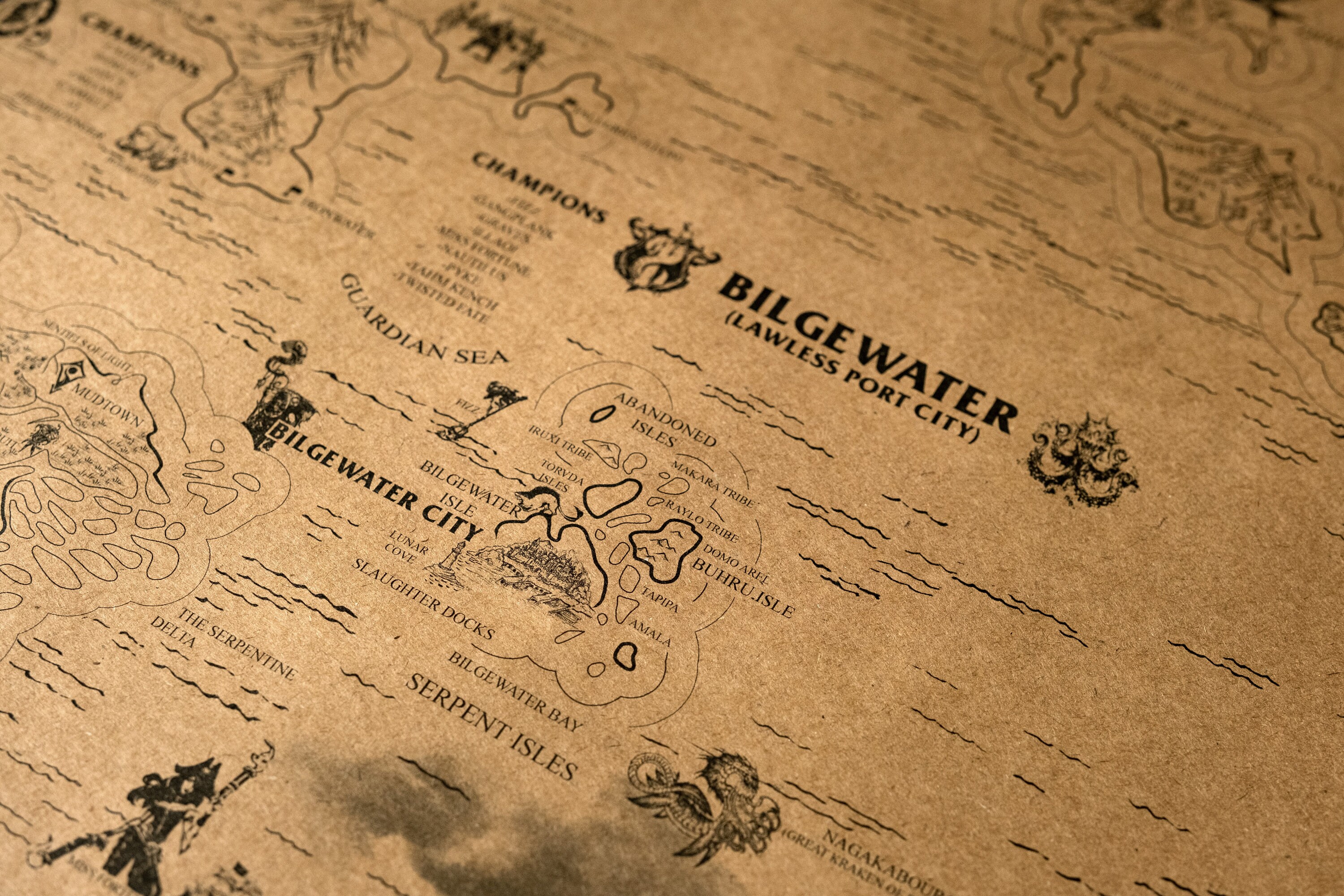 Runeterra Map 70100cm, League of Legends World Map, Lol Poster, Arcane ...