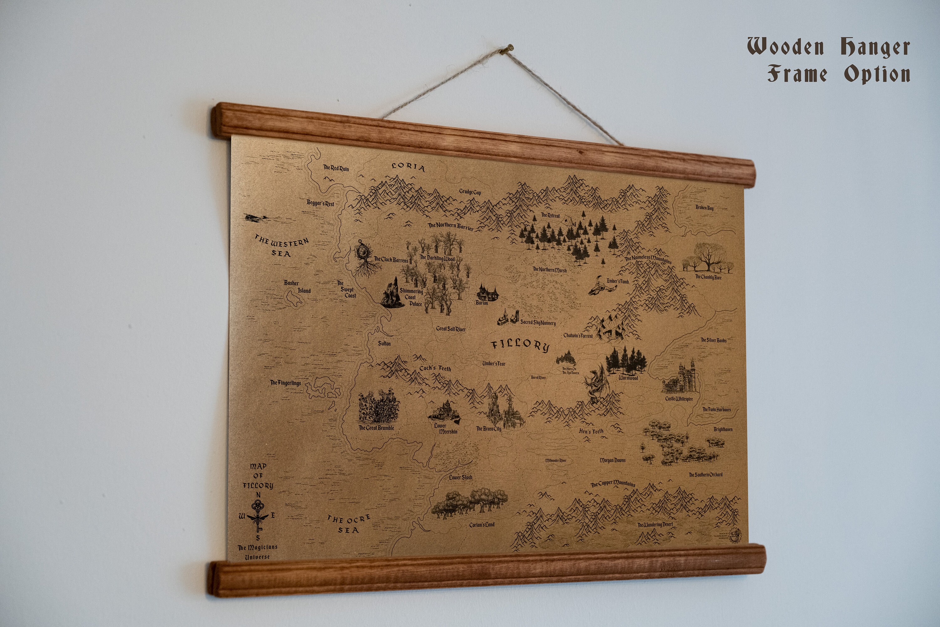 Voyage of the Muntjac Map of Fillory & Further the Magicians - Etsy