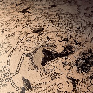 Speculative Elden Ring World Map 70*100cm, Nightreign Overlays Poster ...