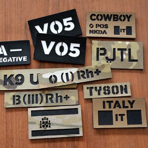 Tactical CUSTOMIZED Hook Back PATCH 3.5"x2" (90х50 Mm) / Personalized ...