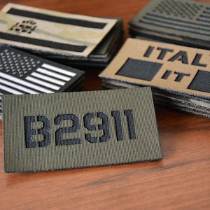 Tactical CUSTOMIZED Hook Back PATCH 3.5"x2" (90х50 Mm) / Personalized ...