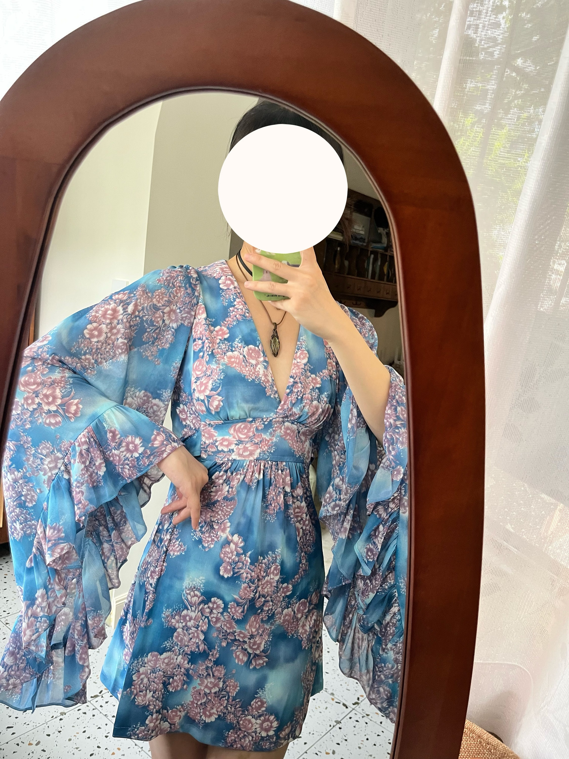1970s Gunne Sax Style Angel Wing Sleeves Hippie Boho Style Vintage ...