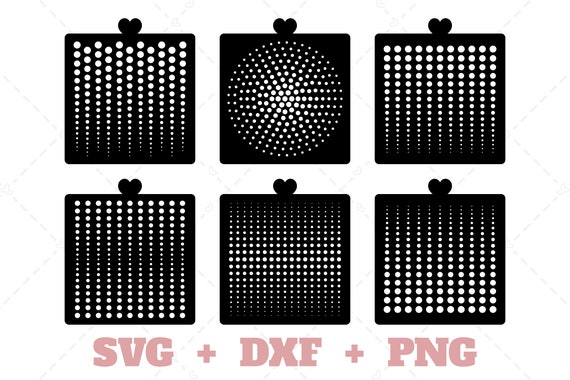 Halftone Stencil SVG Stencil Templates Svg - Etsy