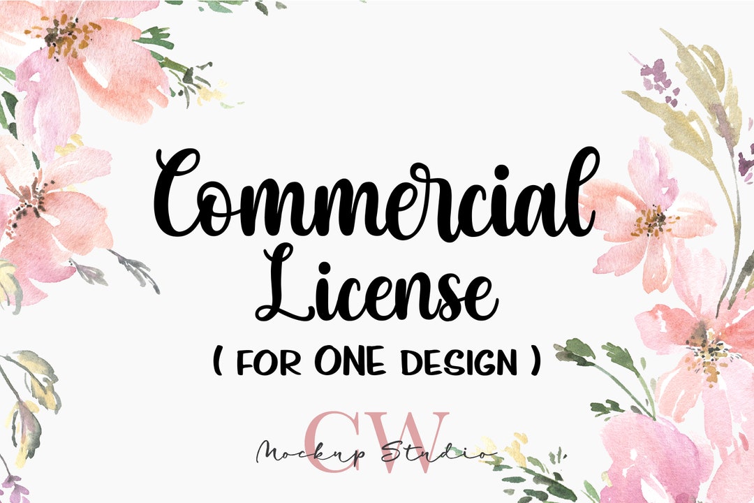 Commercial License for One Design - Etsy