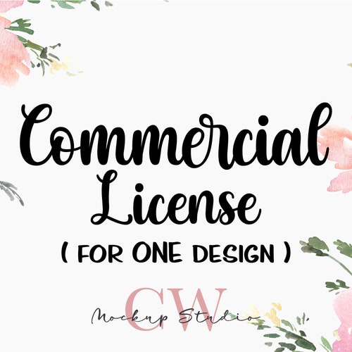 Extended Commercial License for ONE Clipart Set. UNLIMITED - Etsy