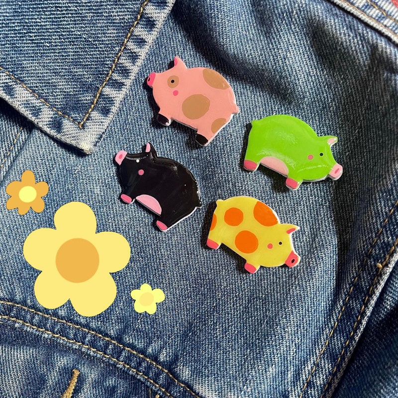 Pig Magnets - Etsy