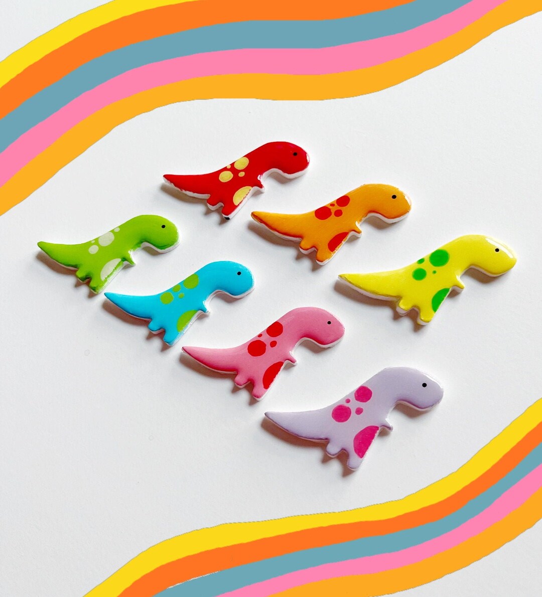 T Rex Earrings, Dinosaur Earrings - Etsy