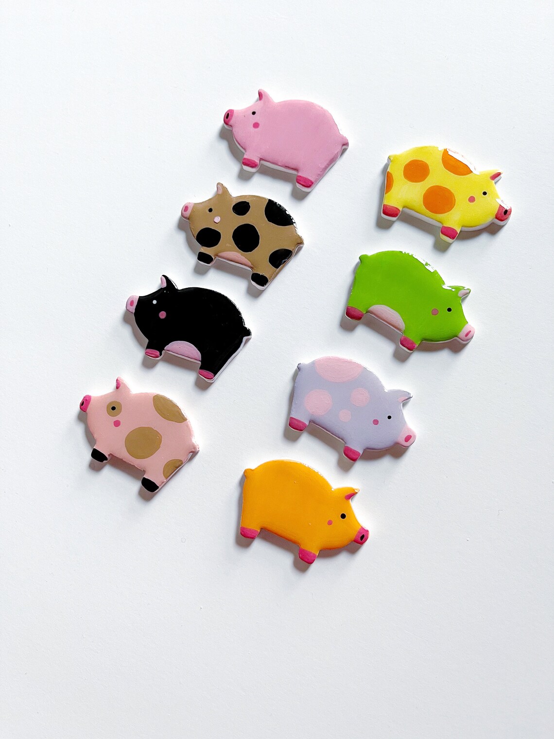 Pig pins & magnets | Etsy