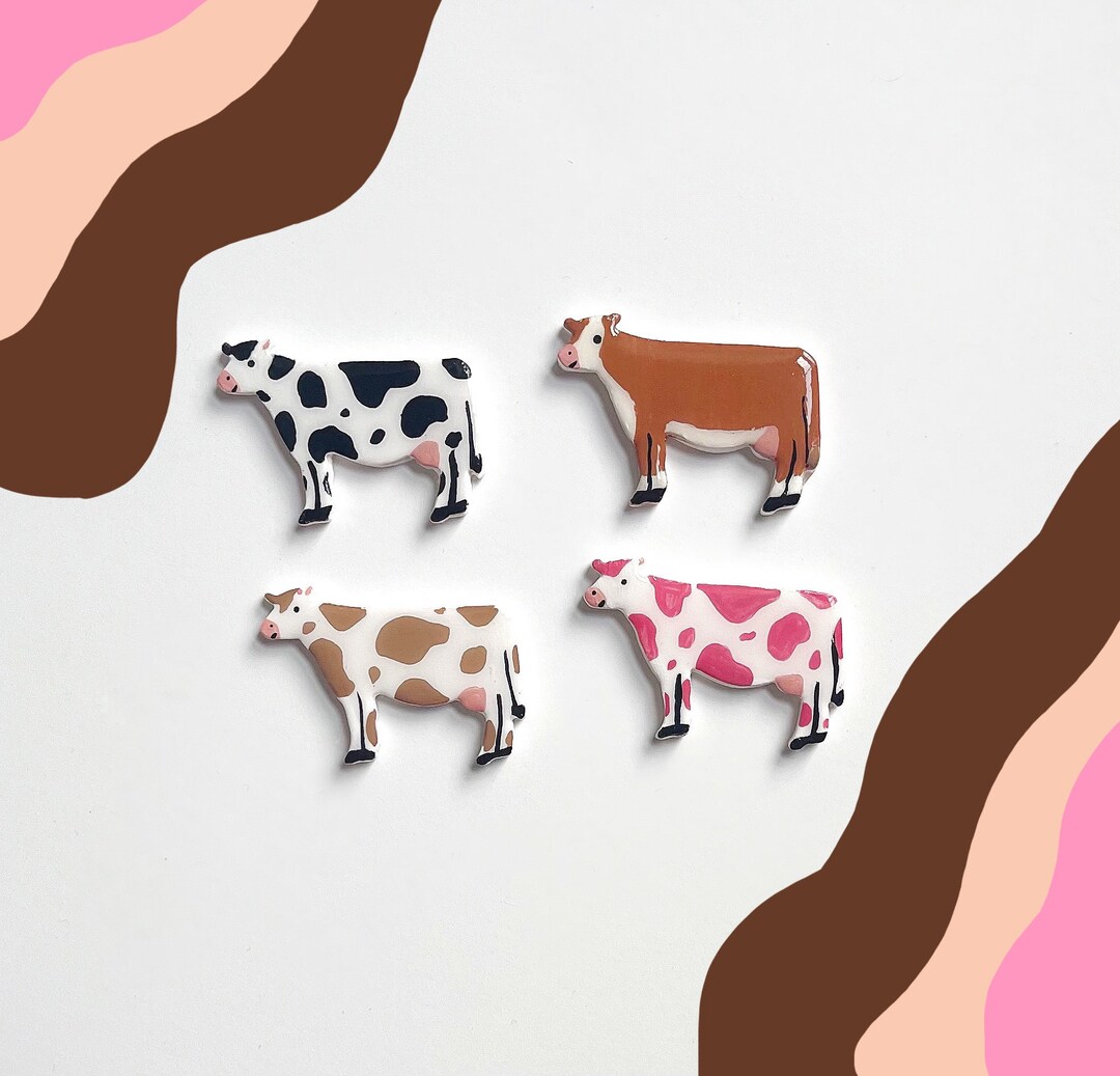Cow Earrings - Etsy
