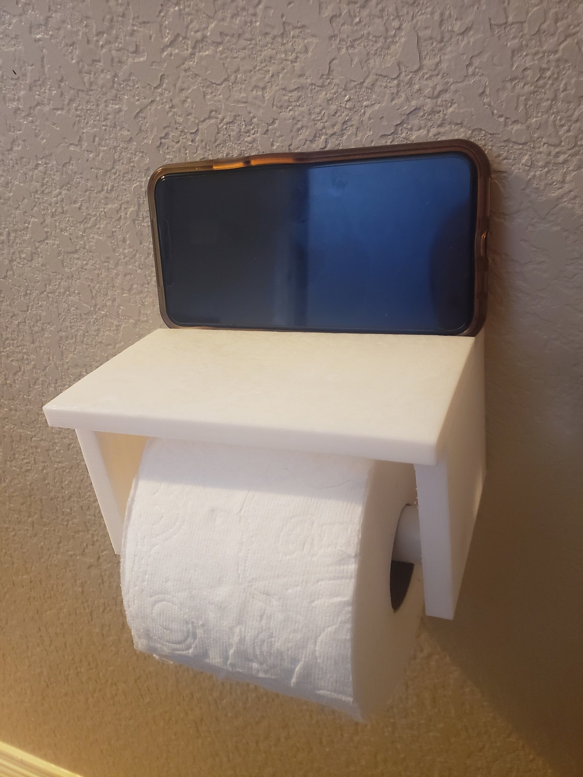 Toilet Paper Phone Holder - Etsy