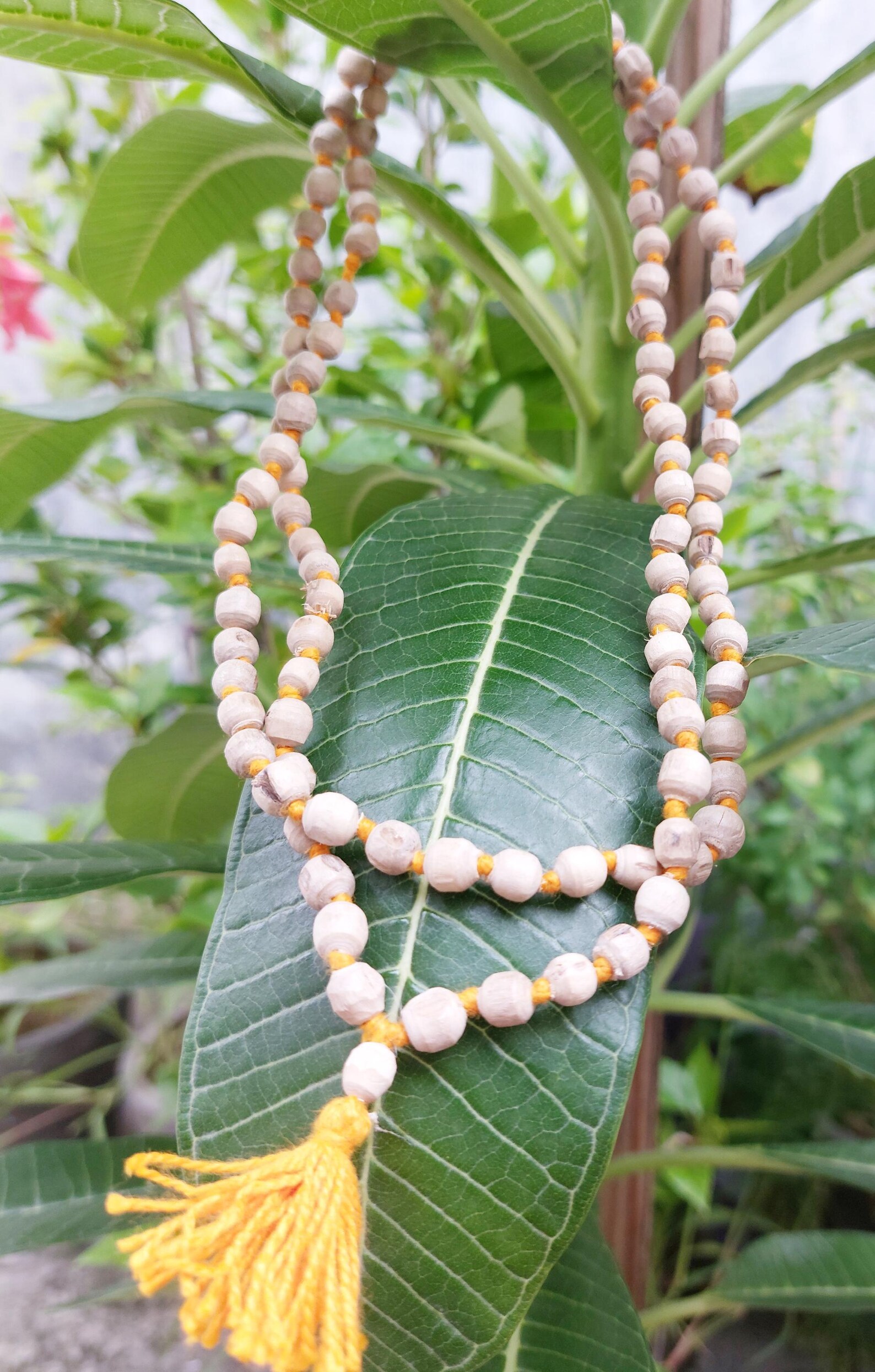 Holy Basil Mala Tulsi Necklace Tulasi Premium Japa Necklace 8 Mm Beads ...