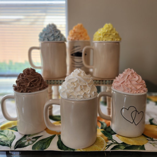 Faux Whipped Cream Mug Topper - Etsy