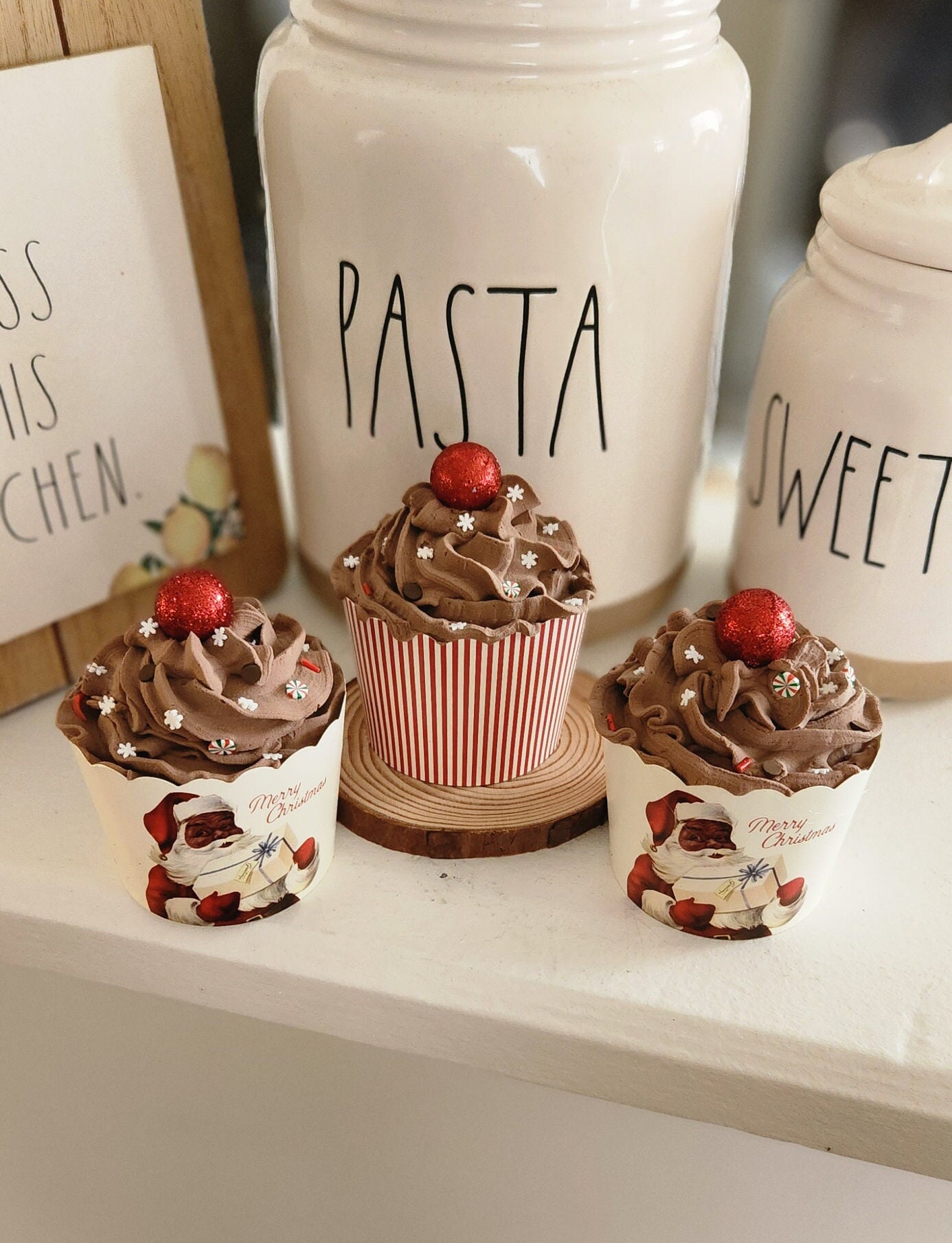 Fake Bake Christmas Cupcakes Fake Bake Christmas Fake Cake - Etsy