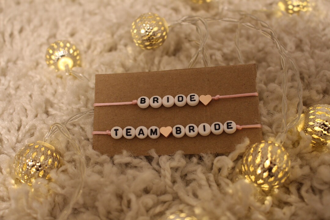 JGA Bracelet Team Bride Bracelets Hen Party Bridesmaid Bracelet Team ...