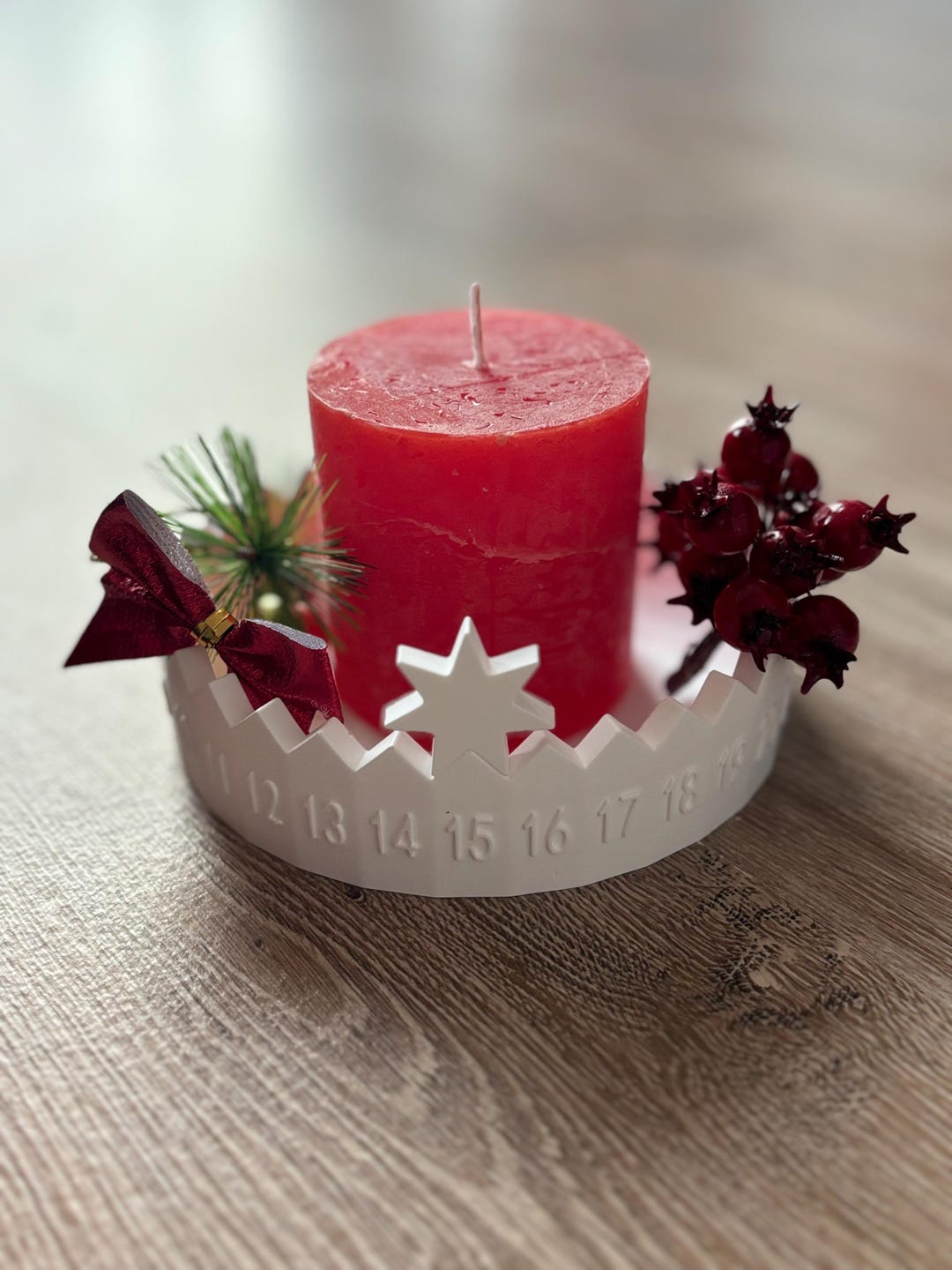 Adventskalender Advent Weihnachten Zahlen 1-31 Deko Weihnachtskalender ...