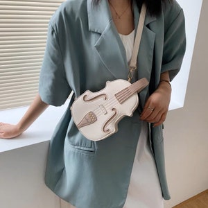 Retro Guitar Backpack, Funky Sling Bag, Ladies Crossbody Mini Backpack ...