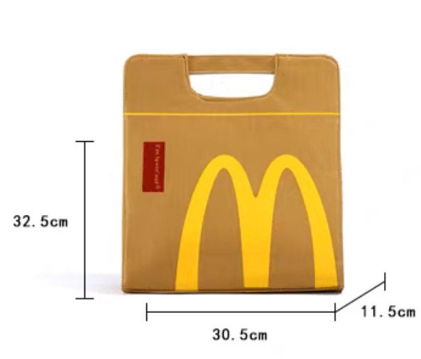 Mcdonalds Novelty Sling Bag, Recycled Polyester, Quirky Design, Cute ...
