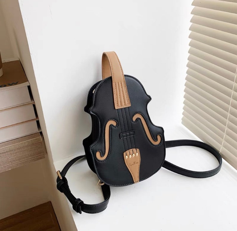 Retro Guitar Backpack Funky Sling Bag Ladies Crossbody Mini - Etsy