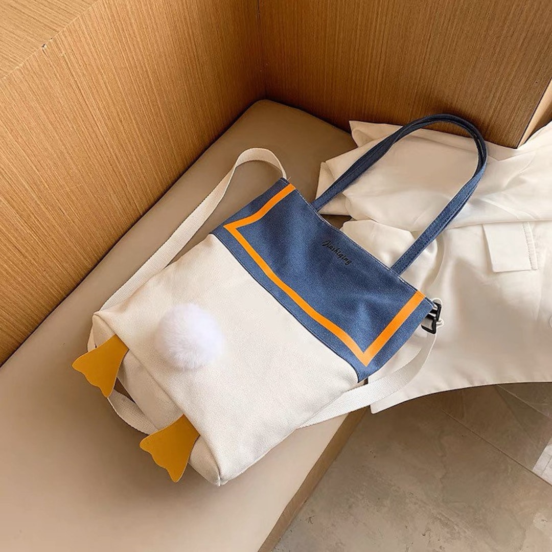 Duck Tote, Duckie Tote, Cute School Bag, Document Bag, Christmas Gift ...