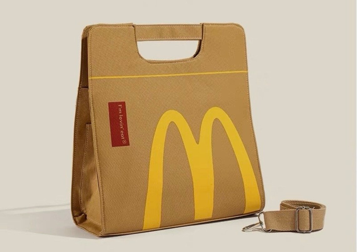 Mcdonalds Novelty Sling Bag, Recycled Polyester, Quirky Design, Cute ...