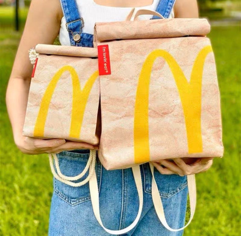 Mcdonalds Novelty Sling Bag, Recycled Polyester, Quirky Design, Cute ...